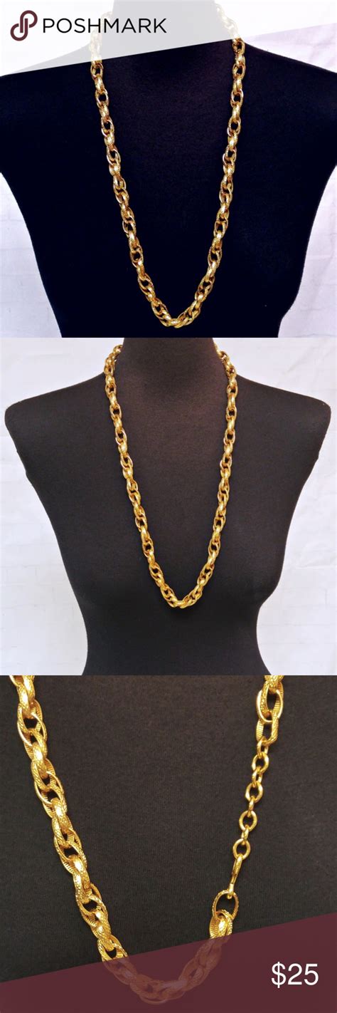 Vintage Monet Chunky Double Link Gold Chain Vintage Monet Chain