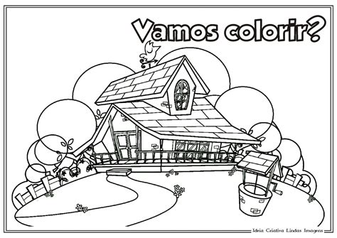 Desenho do Sítio do Picapau amarelo para colorir