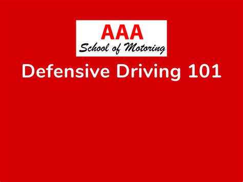 Advanced Driving Techniques Aaa School Of Motoring