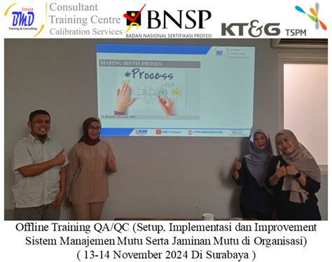 training qa qc sukses setup and improvement quality control assurance