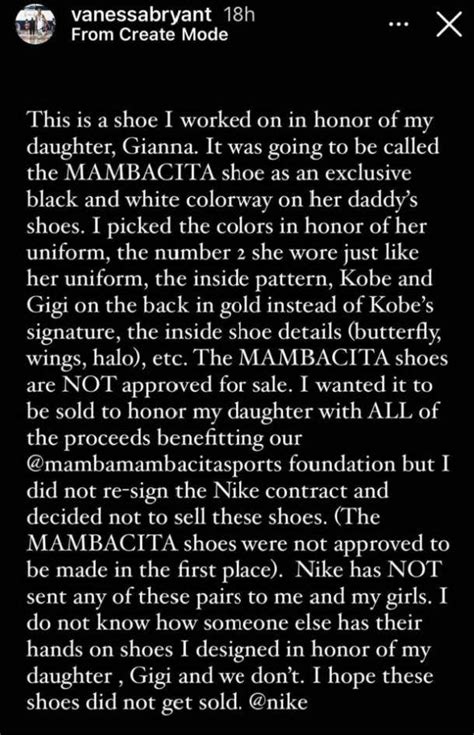 Why Did Vanessa Bryant Call Out Nike Mambacita Shoe Leak Explained