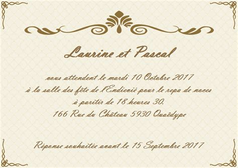 Modèle faire part mariage gratuit à personnaliser