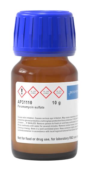 Paromomycin Sulfate 1263 89 4 Ap31110 Biosynth
