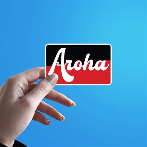 Aroha Maori New Zealand Flag Sticker The Sticker Guy