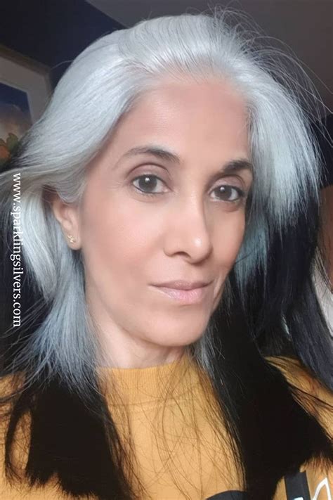 Fauzias Black To White Hair Transition Sparklingsilvers