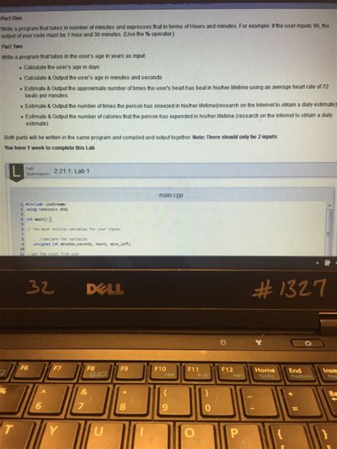 Solved Write A Program That Takes In Number Of Minutes And