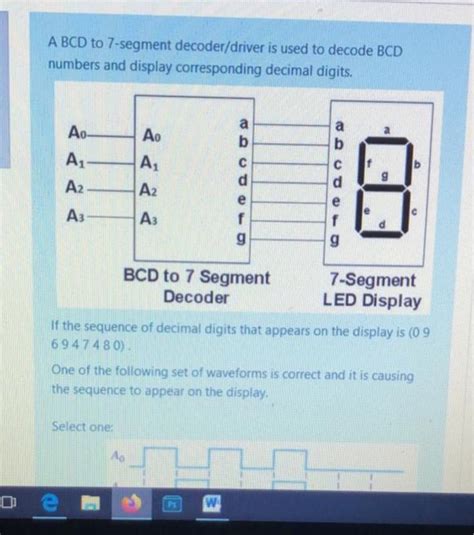 solved a bcd to 7 segment decoder driver is used to decode