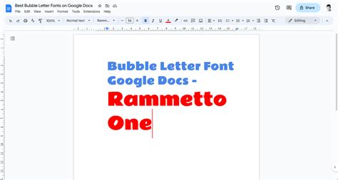Best Bubble Letter Fonts On Google Docs