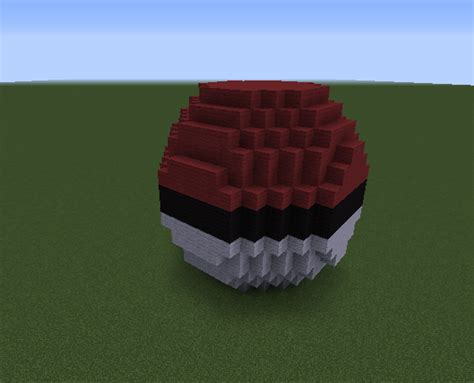 Pokeball Statue Blueprints For Minecraft Houses Castles Towers And