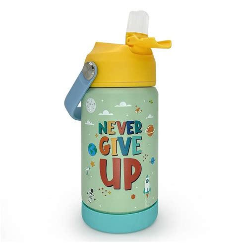 빨대 달린 아동용 물병 단열 Bpa 프리 재사용 가능한 금속 스테인리스 스틸 학교용 용 355ml12온스 누 티몬