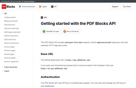 PDF Blocks Api ApisList