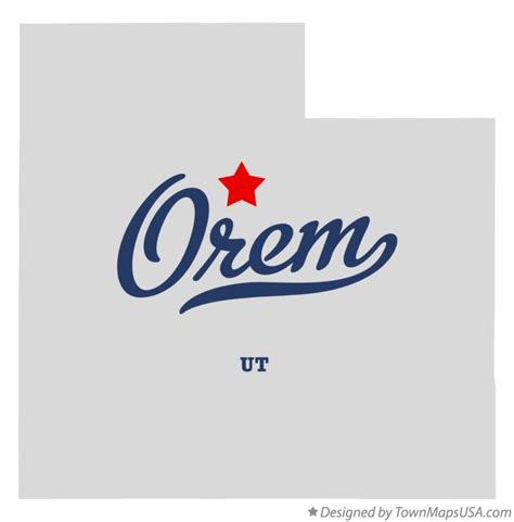 Map Of Orem Ut Utah