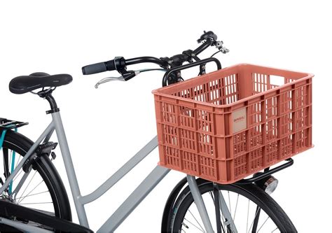 Basil Fietskrat Crate L 40l Terra Red Mik Rt Kunststof Fietskrat