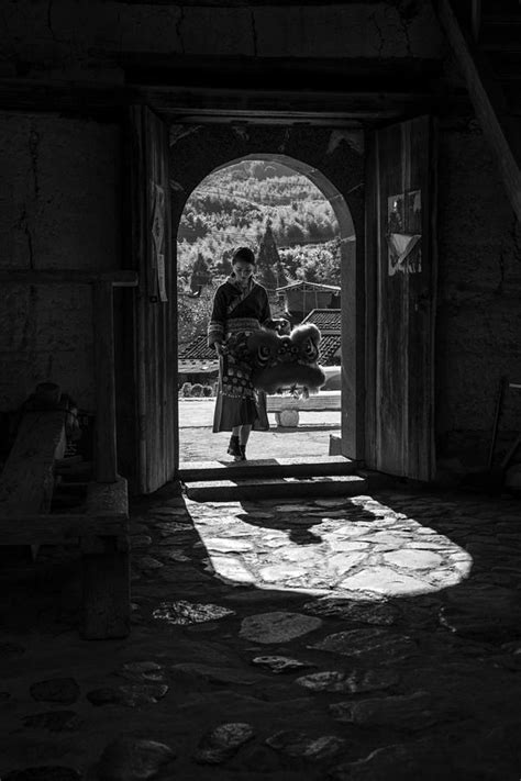 The Woman At The Door Photograph By Grace Qian Guo Fine Art America