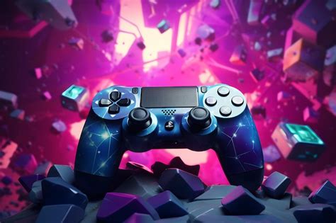 Premium Photo Console Controller In Action Elevate Your Gaming Experience