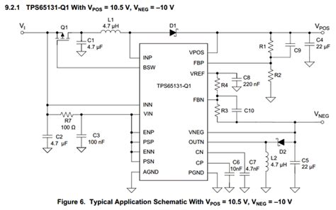 TPS65131 Q1 Datasheet PDF Automotive Split Rail Converter