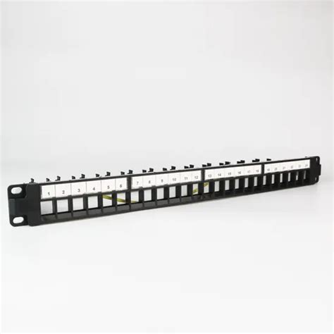 Network 1u 24 Port FTP Shielded Blank Patch Panel 24 Port Empty Patch