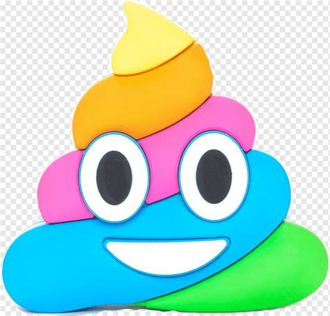 여러 가지 빛깔 똥 그림 똥 이모티콘 대변 무지개 미소 똥 더미 색깔 웃는 휴대 전화 Png Pngwing