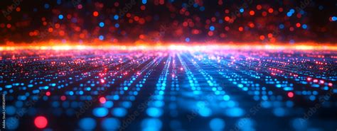 “digital background with a binary code motif featuring futuristic circuit patterns representing