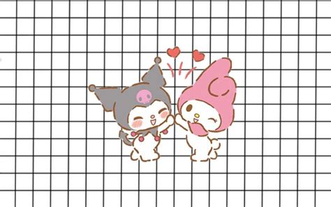 Куроми и мелоди Retro Poster Sanrio Wallpaper Tablet Wallpaper