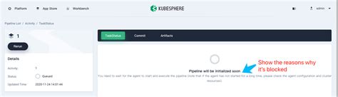 show more details about the pipeline runing status · issue 1326