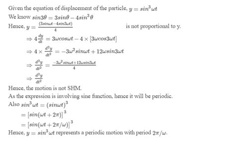 Z Pro Jw The Displacement Of A Particle Is Represented By The Equation