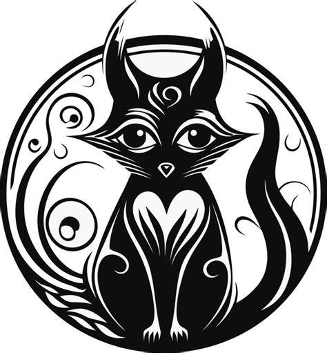 Black Cat Logo 24226411 Vector Art At Vecteezy