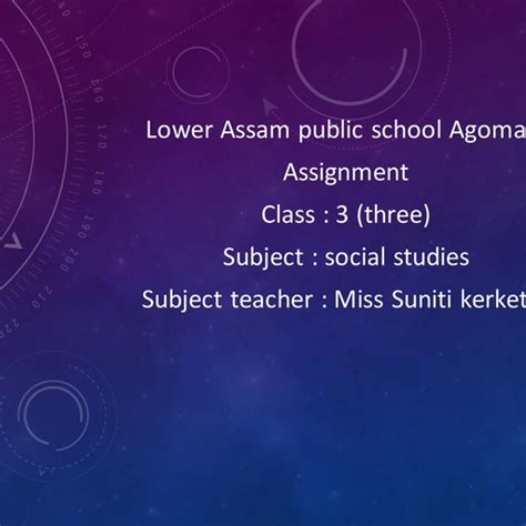 Assignment Class 3 Social Ss Notes Teachmint