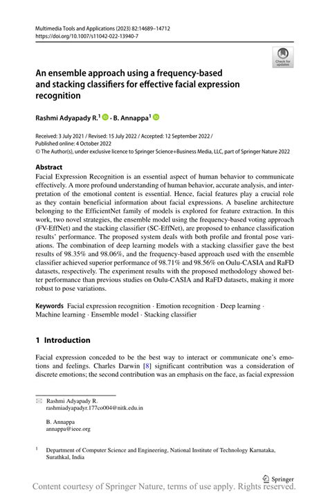 An Ensemble Approach Using A Frequency Based And Stacking Classifiers