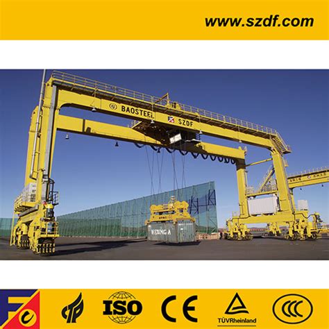 Mobile Rubber Tyre Quayside Container Crane Rtg Crane Rubber Tyre