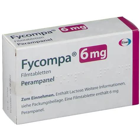 Fycompa 6mg Effective Seizure Control Medication