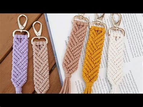 Diy Macrame Keychain Twisted Zig Zag Two Color Macrame Keychain Tutorial Artofit