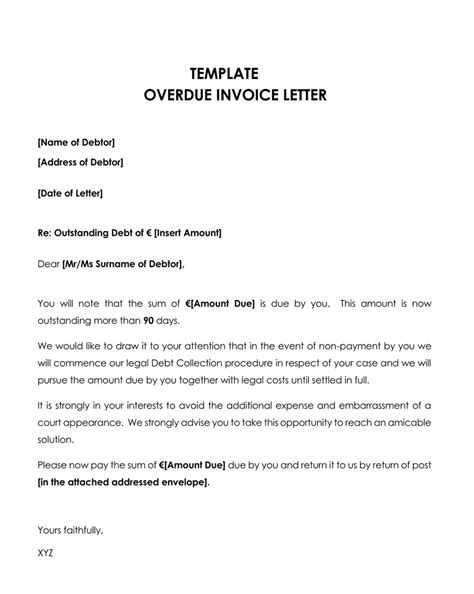 Letter For Overdue Invoice Vrogue Co