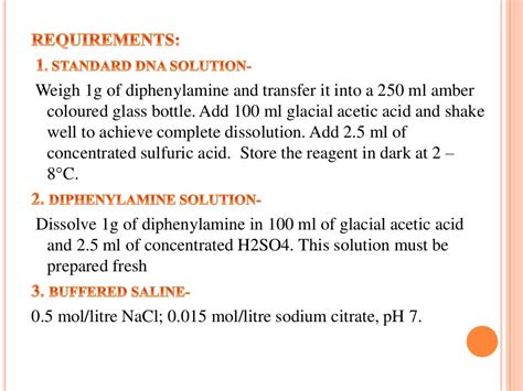 Estimation Of Dna By Diphenylamine Method