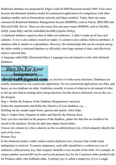 Relational Database Was Proposed By Edgar Codd Of IBM Research Aro Pdf