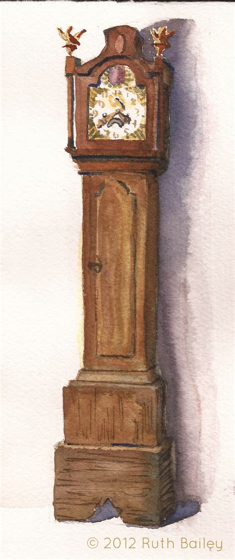 Grandfather Clock Painting At Explore Collection