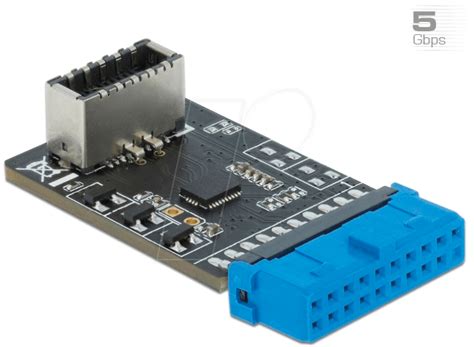 Delock 41981 Usb 3 2 Gen 1 Adapter Pin Header Female To Internal Key A Female At Reichelt