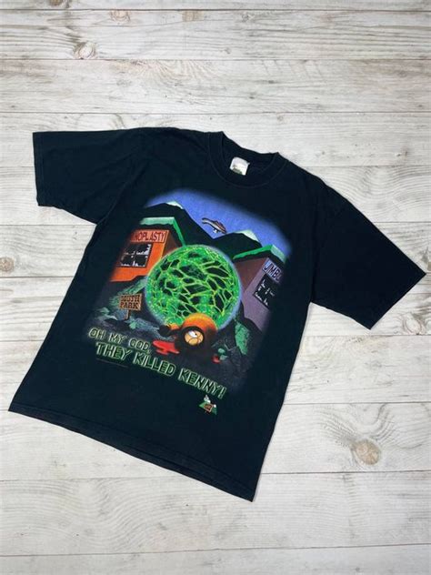 Vintage Vintage South Park 1998 Ufo Oh My God Killed Kenny T Shirt