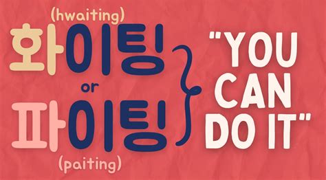 Hwaiting 화이팅 Expressing Encouragement The Korean Way