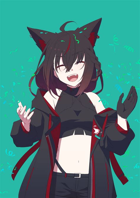 Kurokami Fubuki Hololive Drawn By Senhaku Danbooru