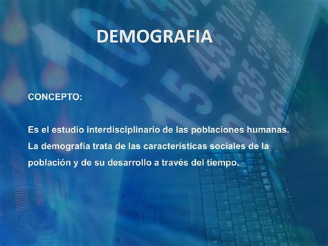 Demografia Significado