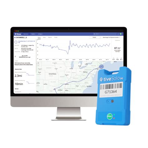 Cold Chain Temperature Monitoring Device Tive Solo 5g Tracker