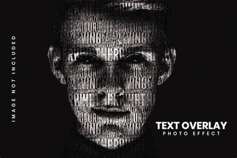 Premium Psd Text Overlay Portrait Photo Effect