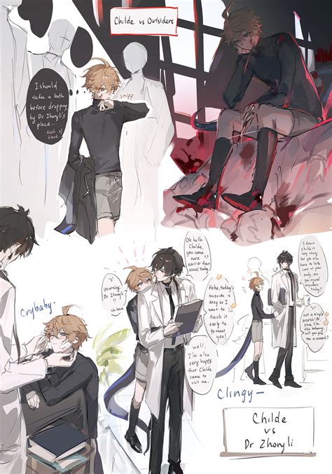 Hamtaru Mors Gn Tartaglia Genshin Impact Zhongli Genshin Impact Genshin Impact