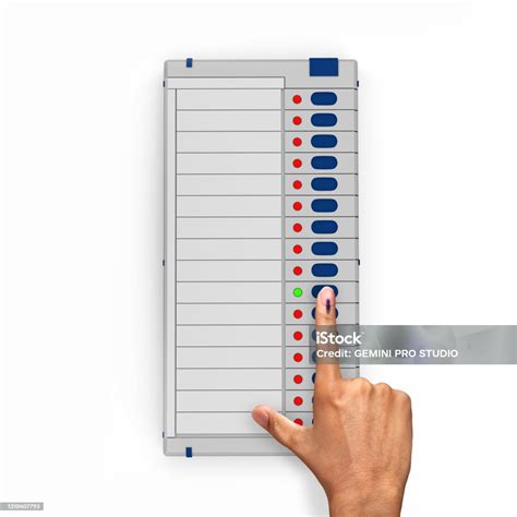 전자 투표 기계 남성 손 투표 기호 버튼을 누르는 Evm 투표 인도 선거 3d 일러스트 선거에 대한 스톡 사진 및 기타 이미지