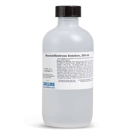 Glucose Solution 10 M 200 Ml Carolina Biological Supply