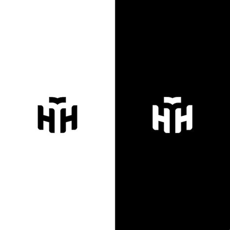 Premium Vector | Logo for a new brand of the hh