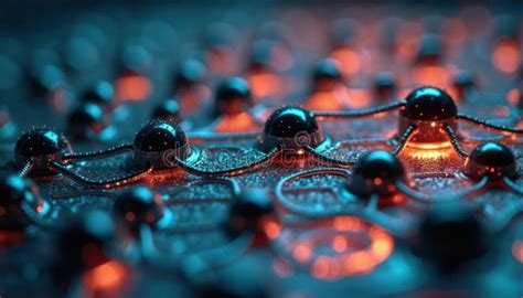 Extreme Close Up View Of Graphene Biosensor Detecting Biomolecules