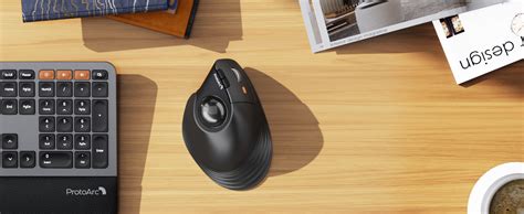Em05 Nl Ergonomic Vertical Wireless Trackball Mouse Protoarc