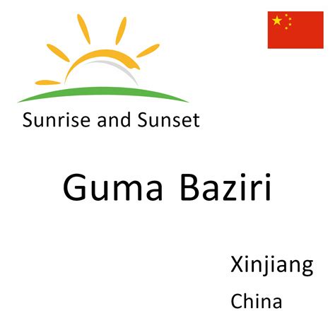 Sunrise And Sunset Times In Guma Baziri Xinjiang China